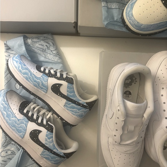 Nike | Shoes | Custom Air Force Day And Night Colorway | Poshmark